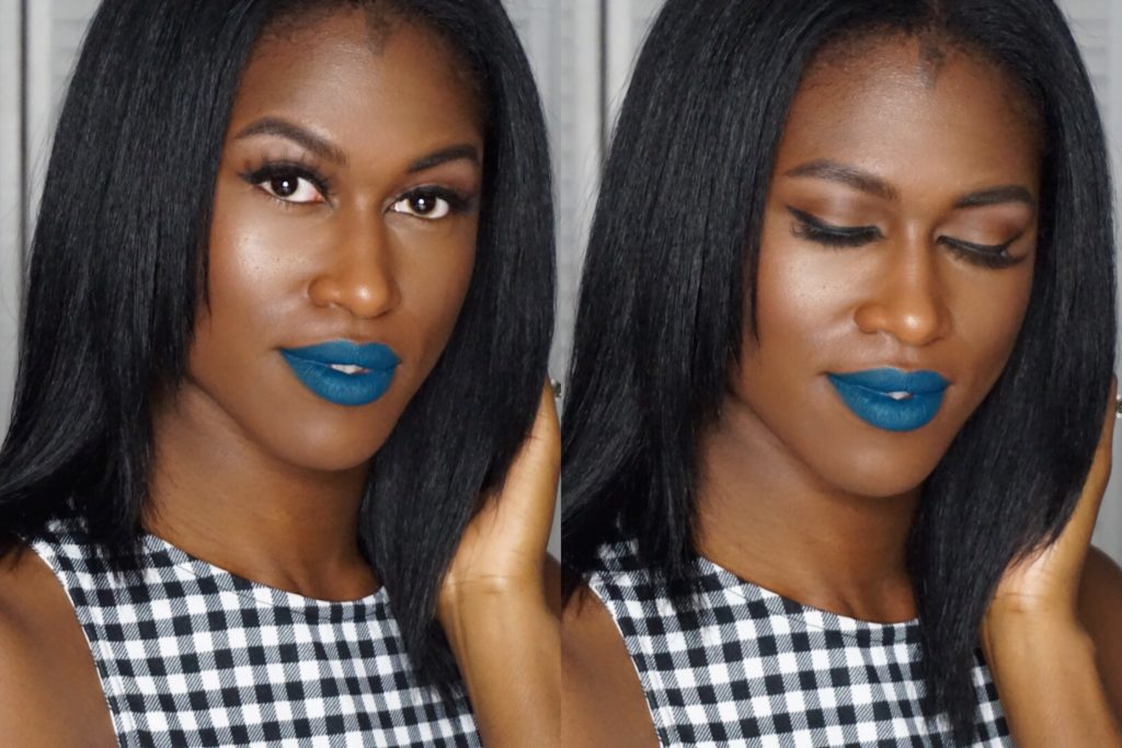Get Ready With Me // Natural Eye and Bold Teal Lip Color – Pumps and Pouts